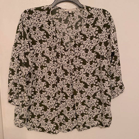 fun 2 fun | Tops | Fun 2 Fun Maley Pleated Blouse In A 3x In Olive And ...